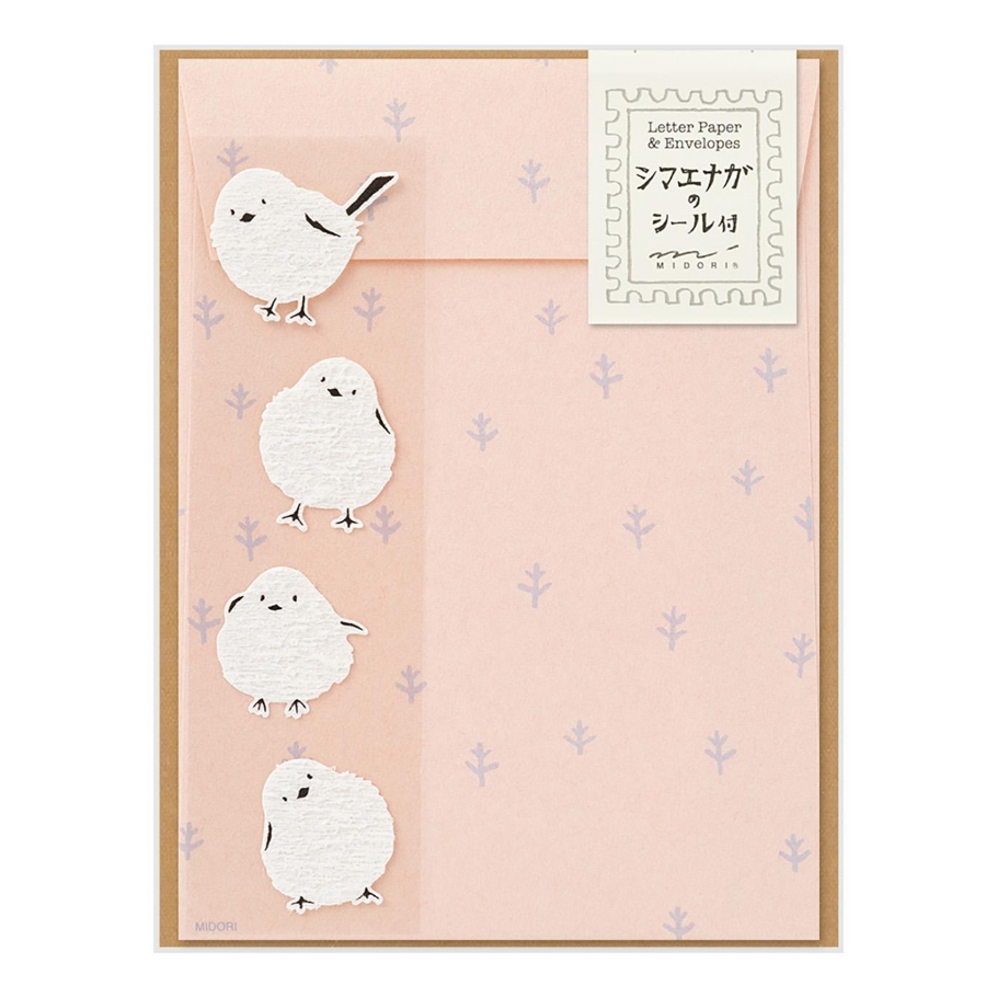 Letter Set with Stickers 758 Long-tailed Tit A